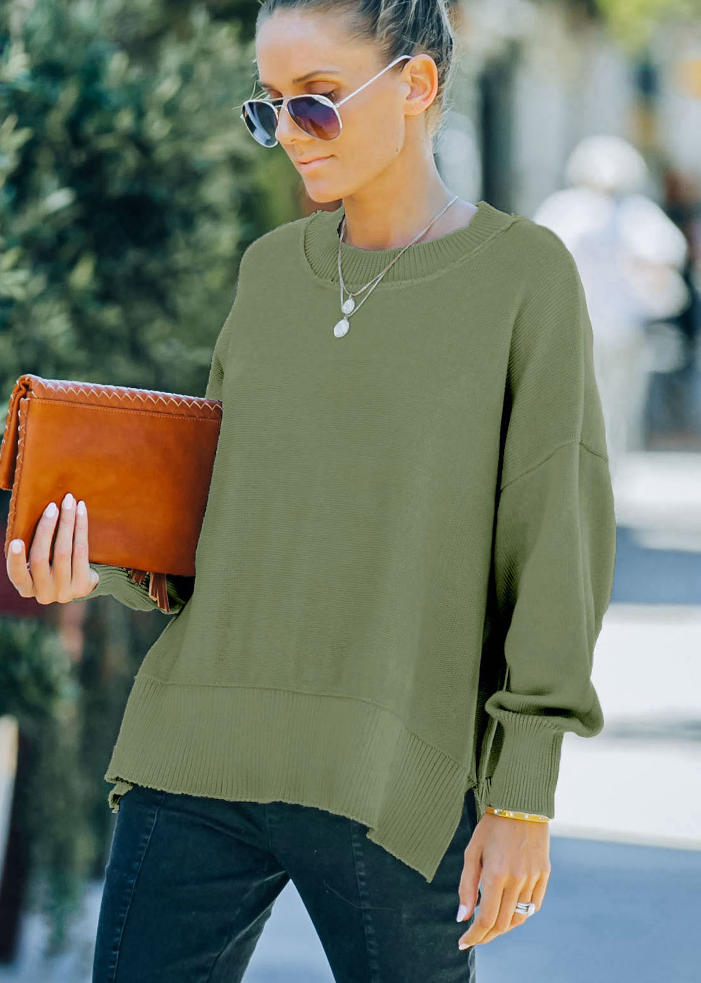 DROPPED SHOULDER SWEATER | Jane.com